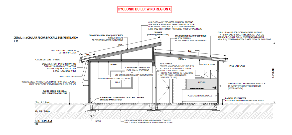 Building a Cyclone Rated Modular Home